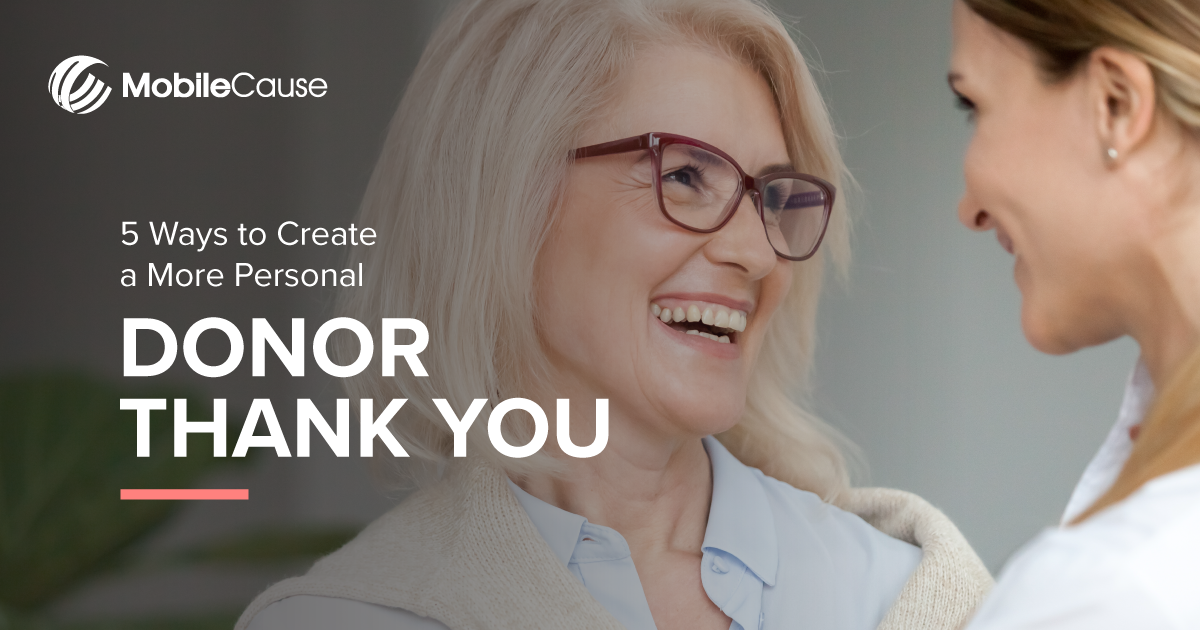 5 Ways to Create a More Personal Donor Thank You Infographic 19
